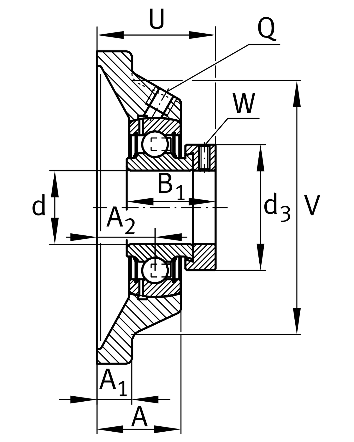 PCJ45-XL-FA125 Flanged housing unit: inform yourself & order online on ...