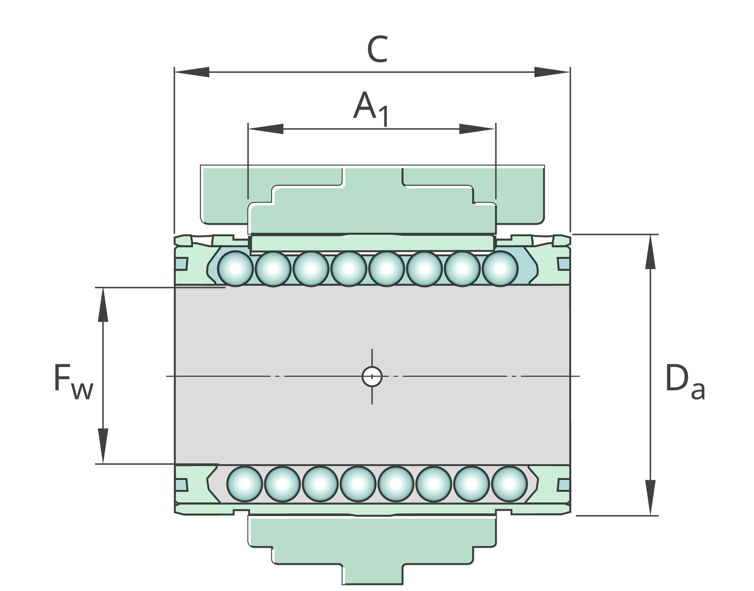 LUCE25D-2LS-HV6 Linear ball bearing and housing unit: inform yourself ...