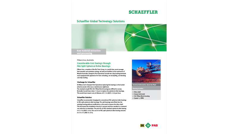 Mining and Processing | Schaeffler medias